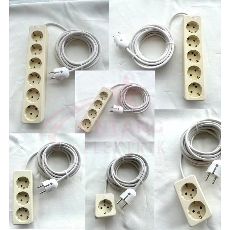 Eterna CABLE SINGLE WIRE UTICON STOP CONTACT PLUG 1,2,3,4,5,6 holes, 1 ...