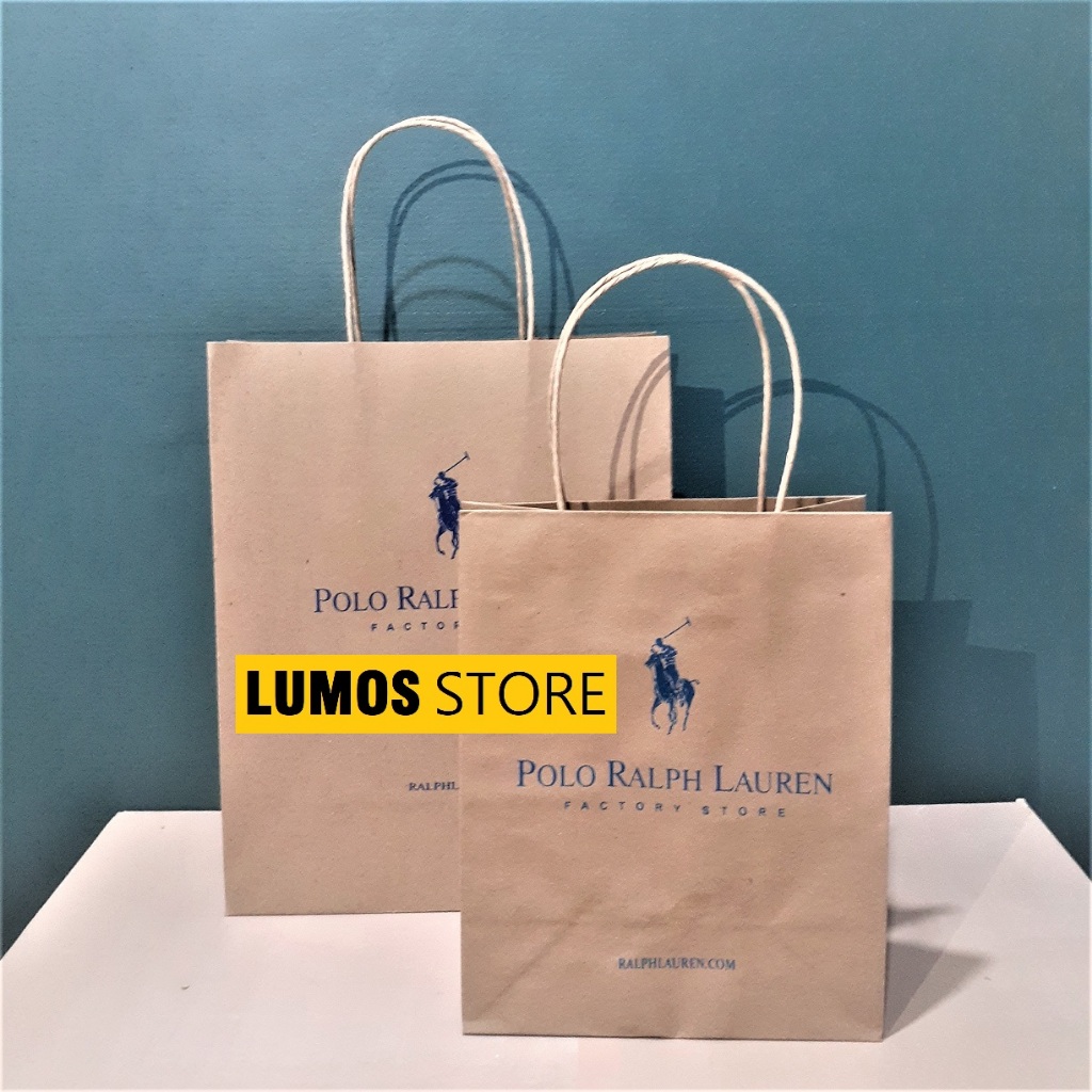 2-sided Polo Paper bag 20x25 x 10 cm | Shopee Malaysia