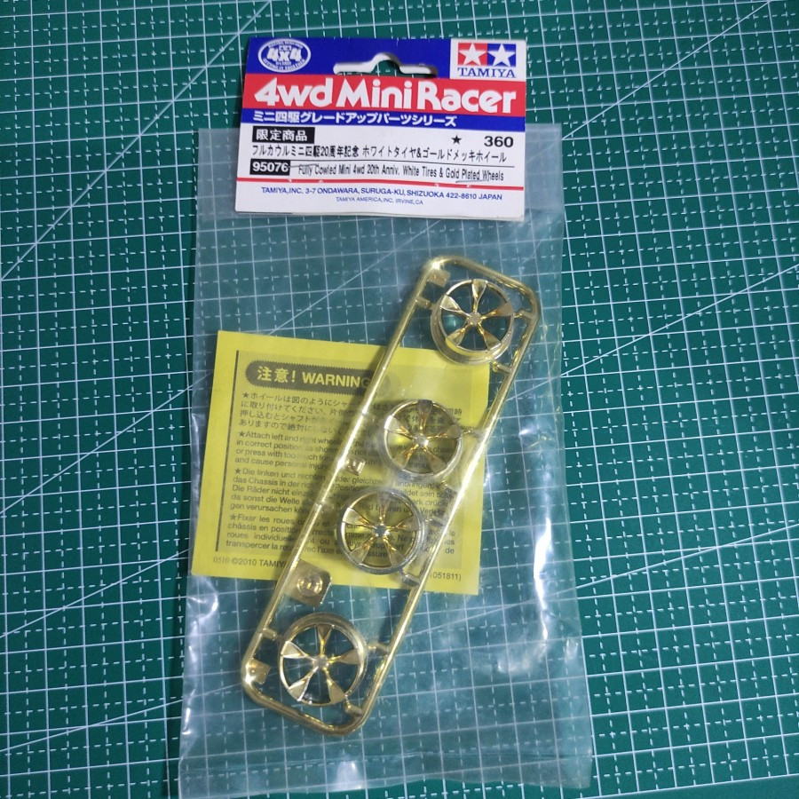 Tamiya 95076 Fully Cowled Mini 4WD 5spoke Wheels Gold | Shopee Malaysia