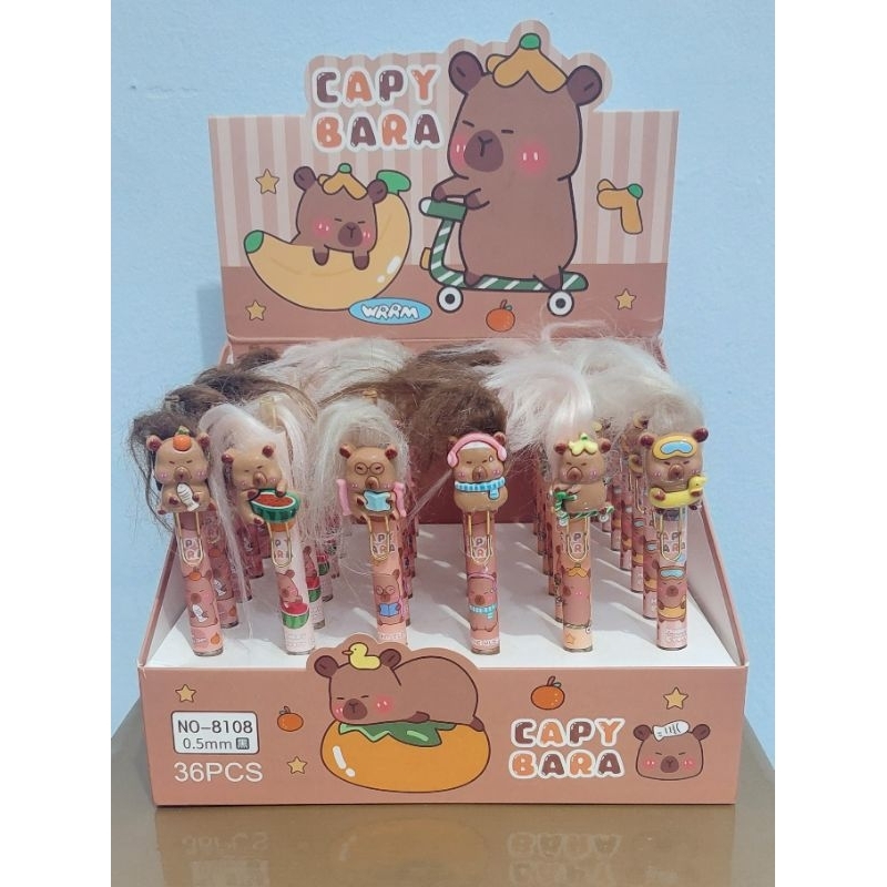 Capybara Character PEN Character GEL PEN CARTOON PEN Character CAPIBARA ...
