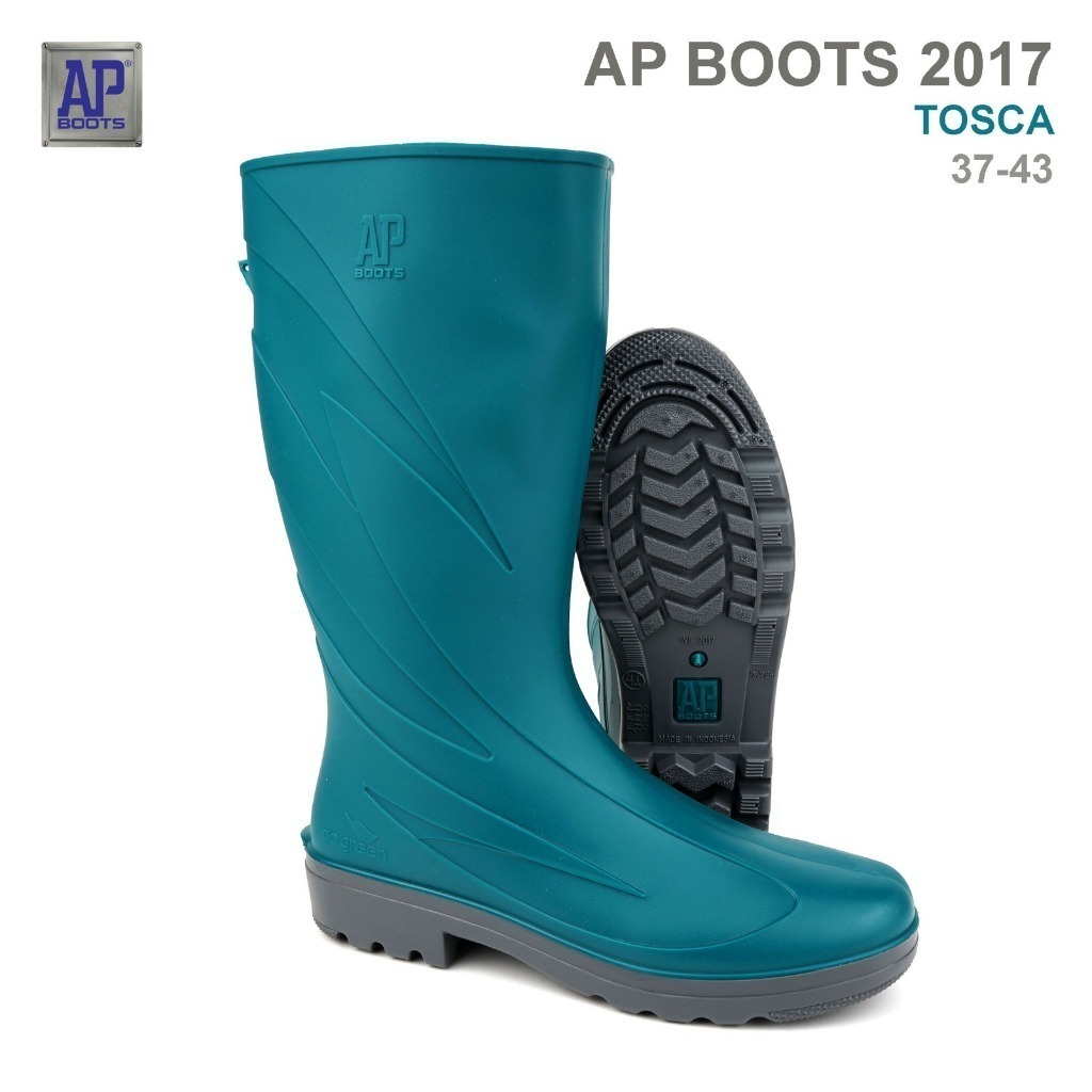 HIJAU Ap BOOTS 2017 Tosca Green - High Tosca Green Rubber Work BOOTS ...