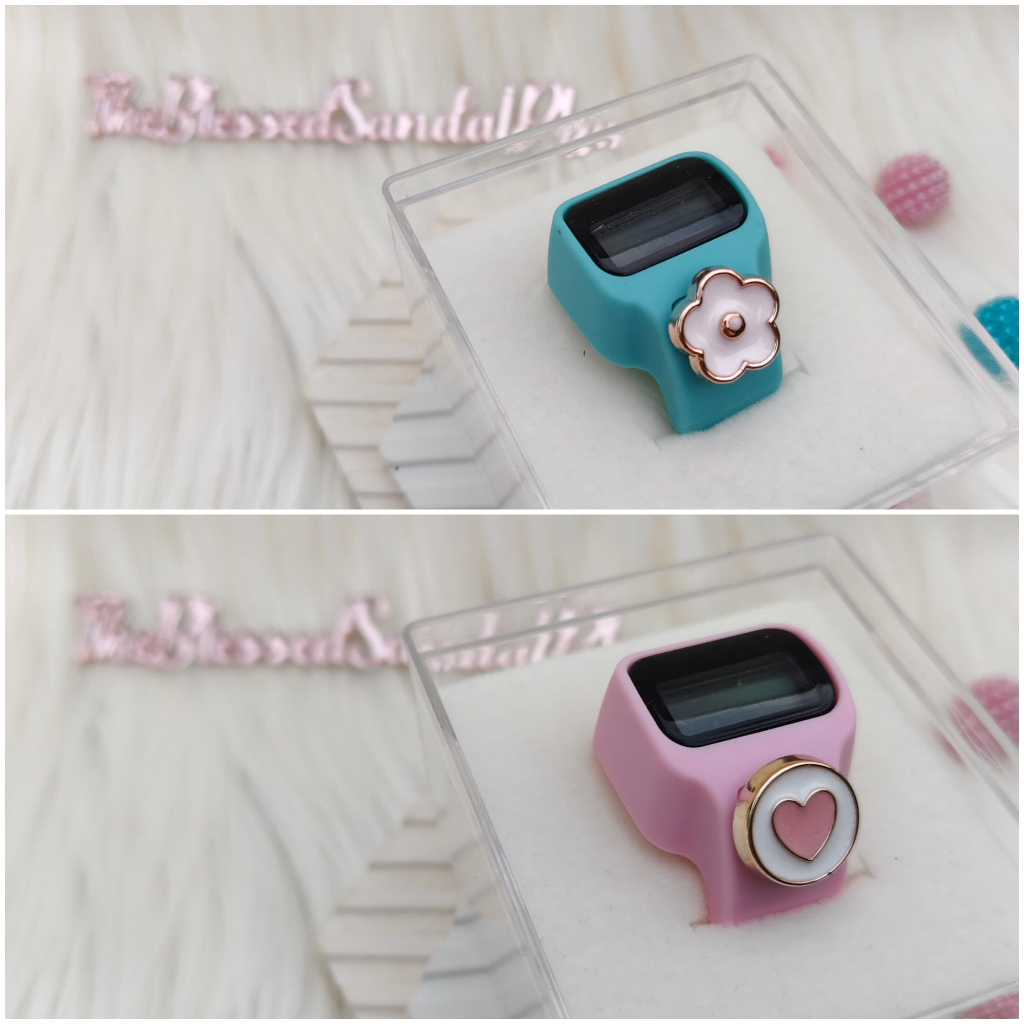 Digital Tasbih Ring Aesthetic Pastel Beautiful Ring Counter Tool ...