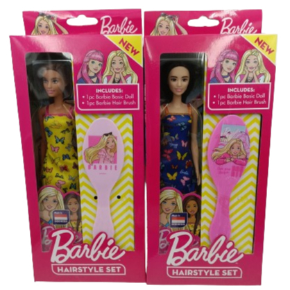 Barbie Hairstyle Set (1 Doll Free 1 Barbie Comb) Original Mattel ...