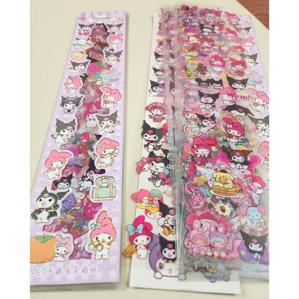 Sanrio Kuromi Long Stick Sticker Contains 20 Sheets | Shopee Malaysia