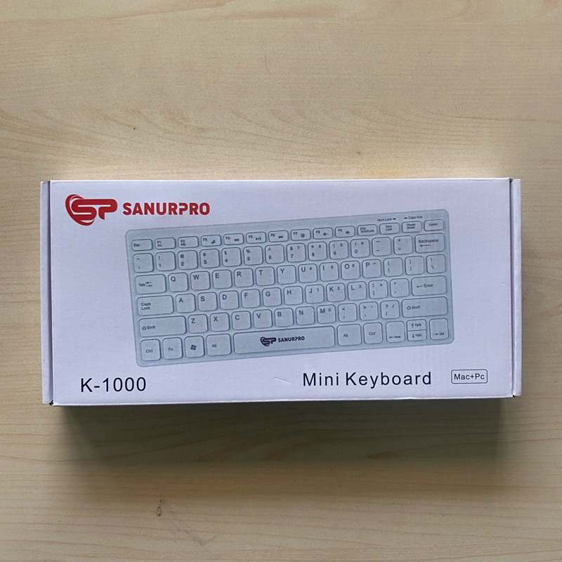 Sanurpro K-1000 White Mini Keyboard for Laptops and PCs | Shopee Malaysia
