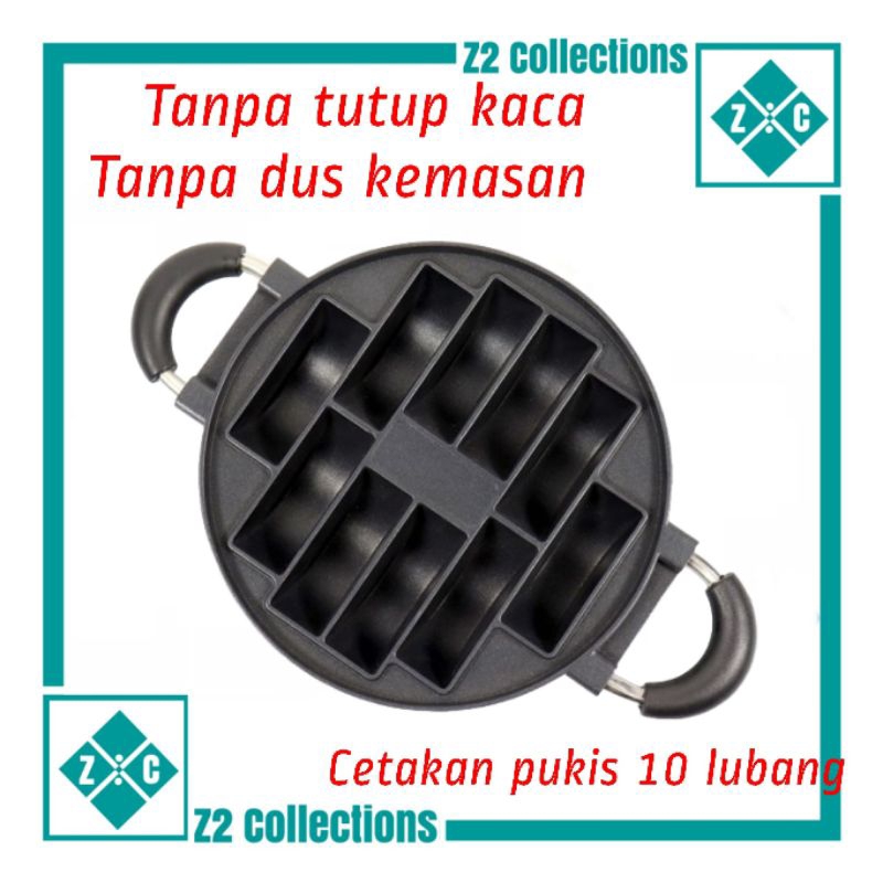 10 hole pukis mold without glass lid, rangi bandros snack maker cake ...