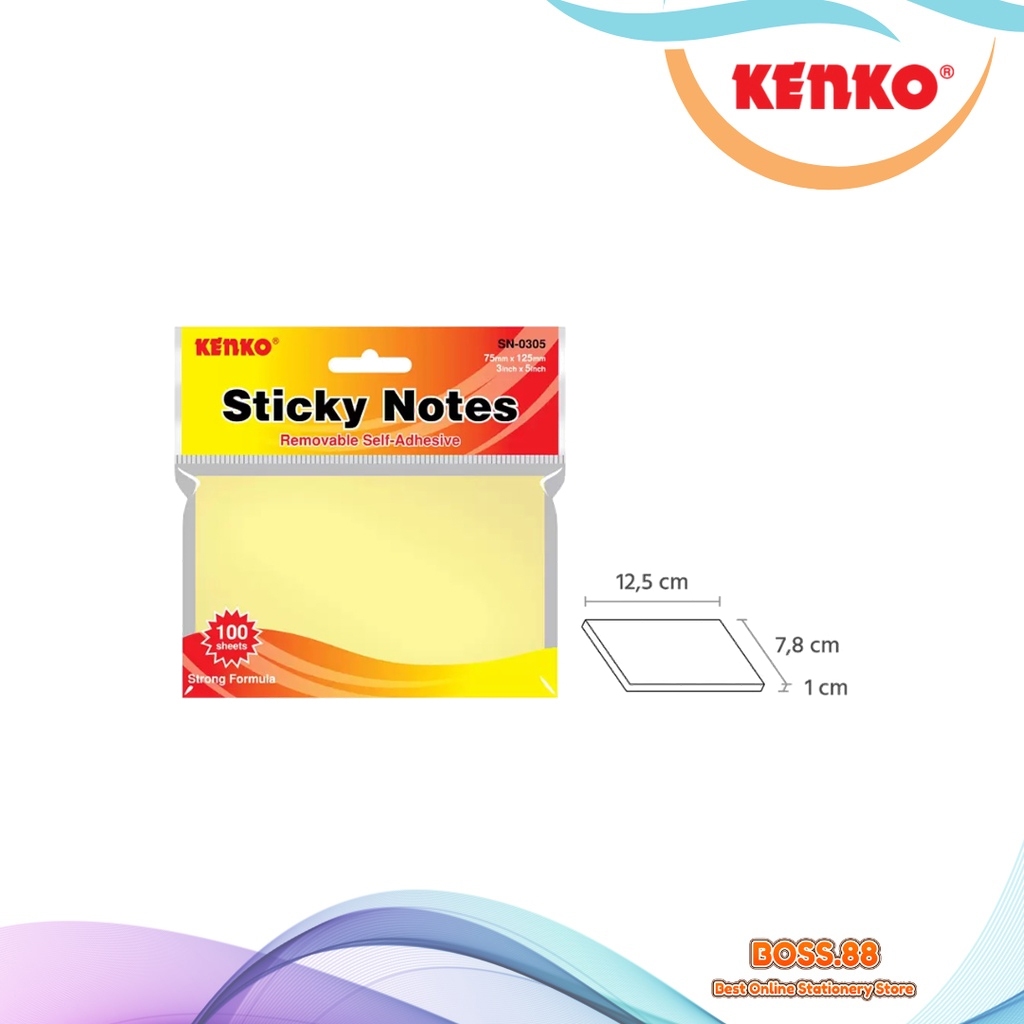 Stick NOTE / NOTES STICK KENKO SN-0305 YELLOW (1 PCS) | Shopee Malaysia