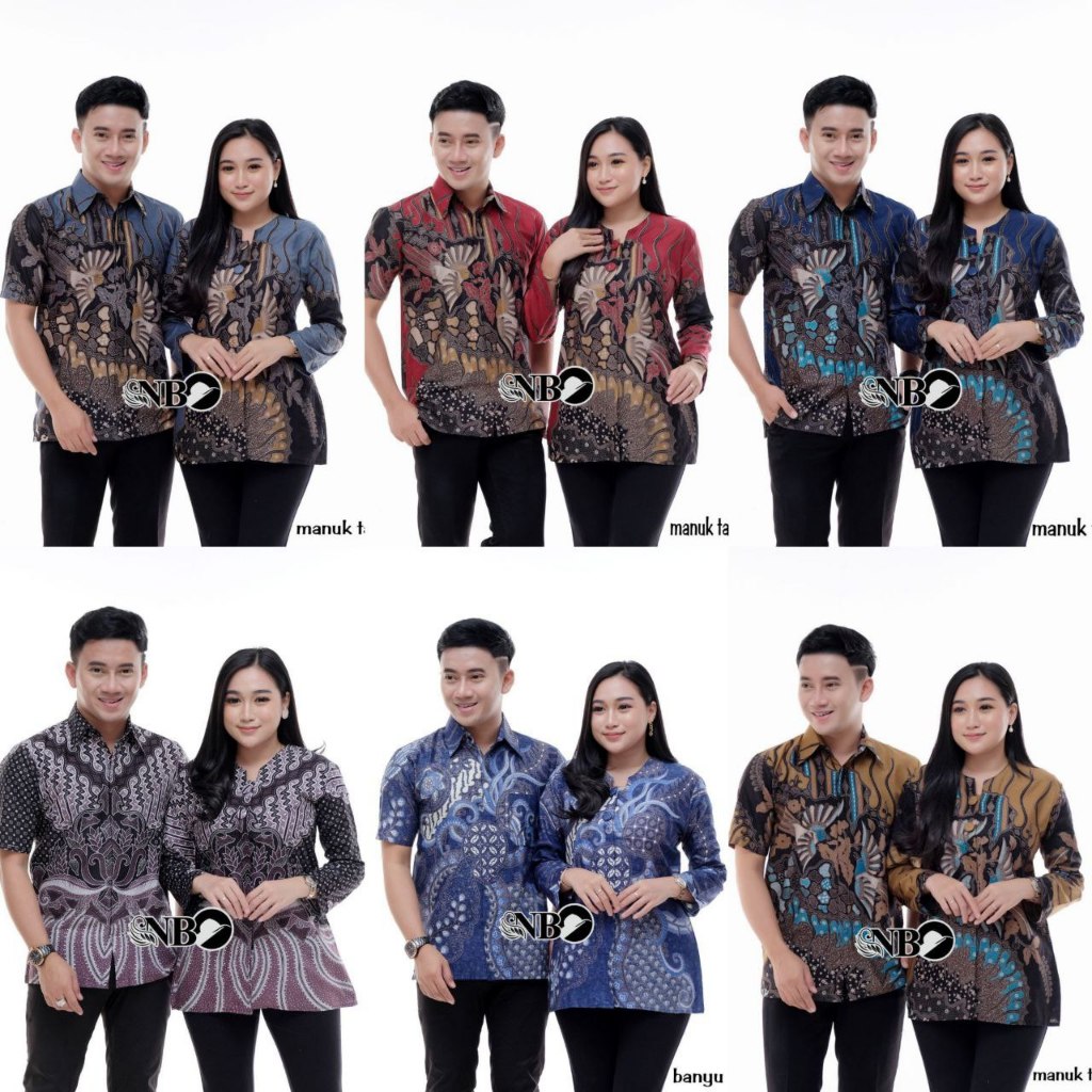 Couple batik Clothes Men Women batik Office Uniform batik Party Clothes ...
