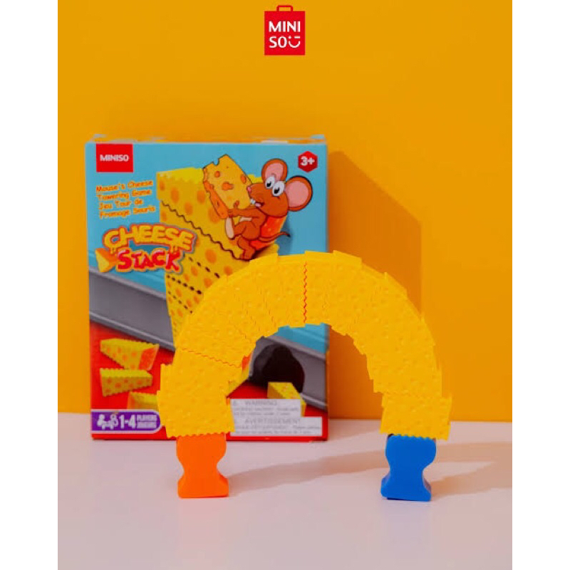 Miniso Cheese Stack Towering Games/Miniso Tower Game Cheese stak ...