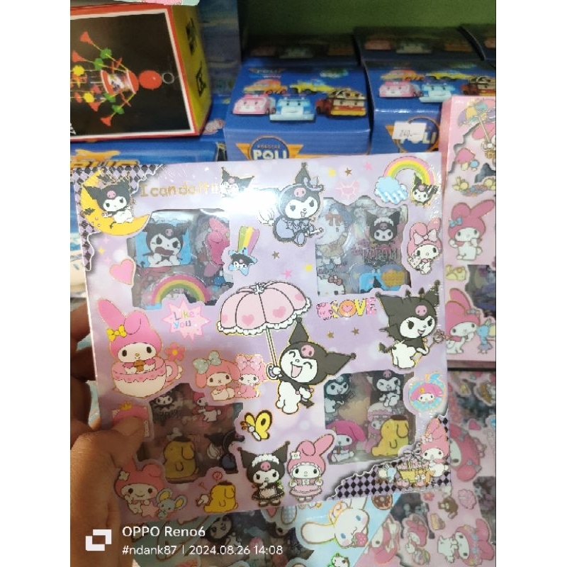 Sanrio Sticker Toys 100 Sheets/GIFT BOX Sticker/SANRIO/KUROMI/MELODY ...