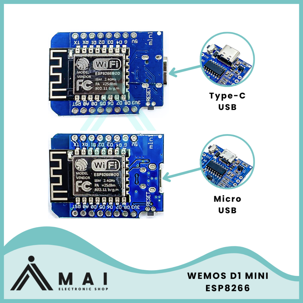 Wemos D1 Mini ESP8266 module IoT(Internet Of Things) | Shopee Malaysia