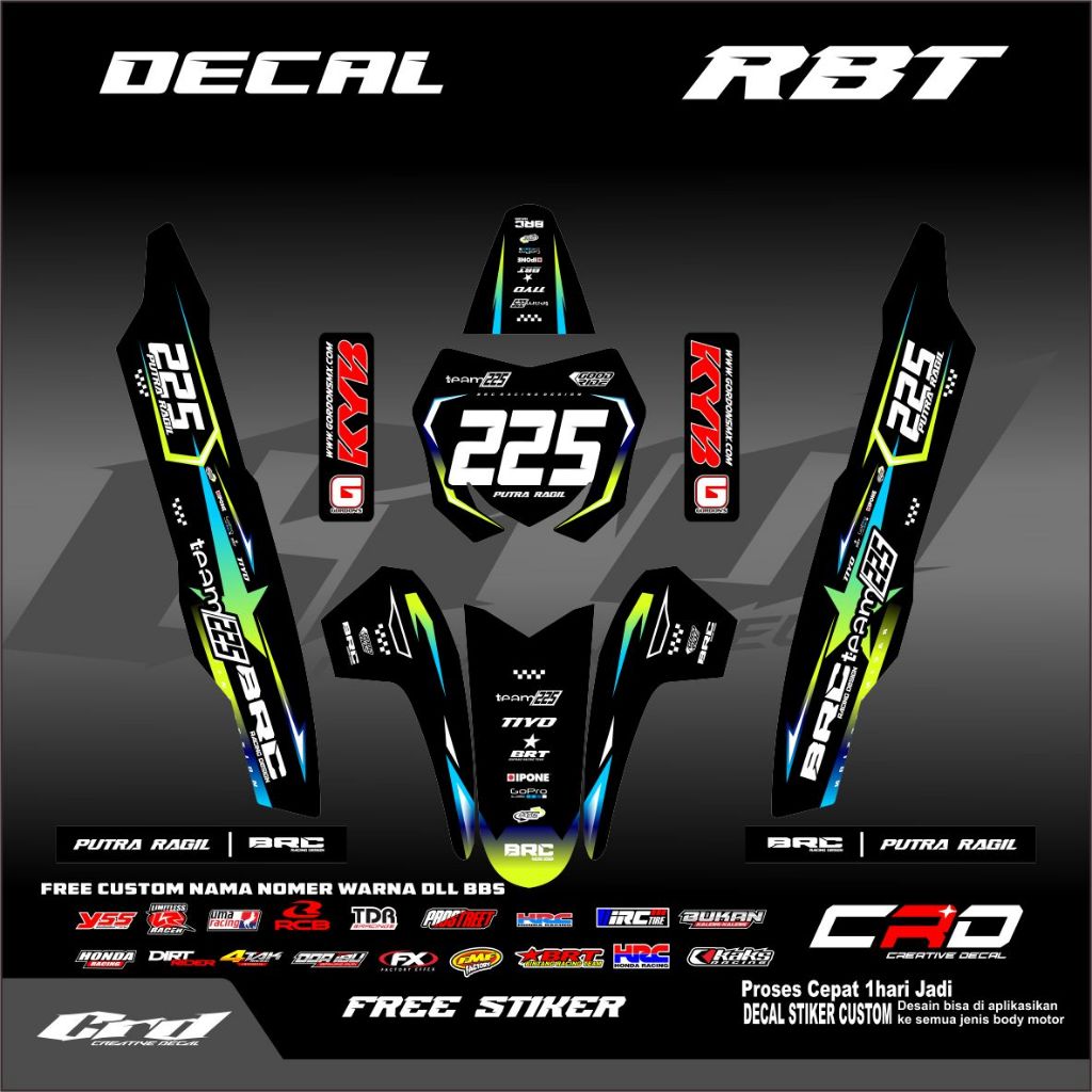 Decal RBT BODY JUPITER YAMAHA VEGA NEW FULL BODY NEWEST DECAL STICKER ...