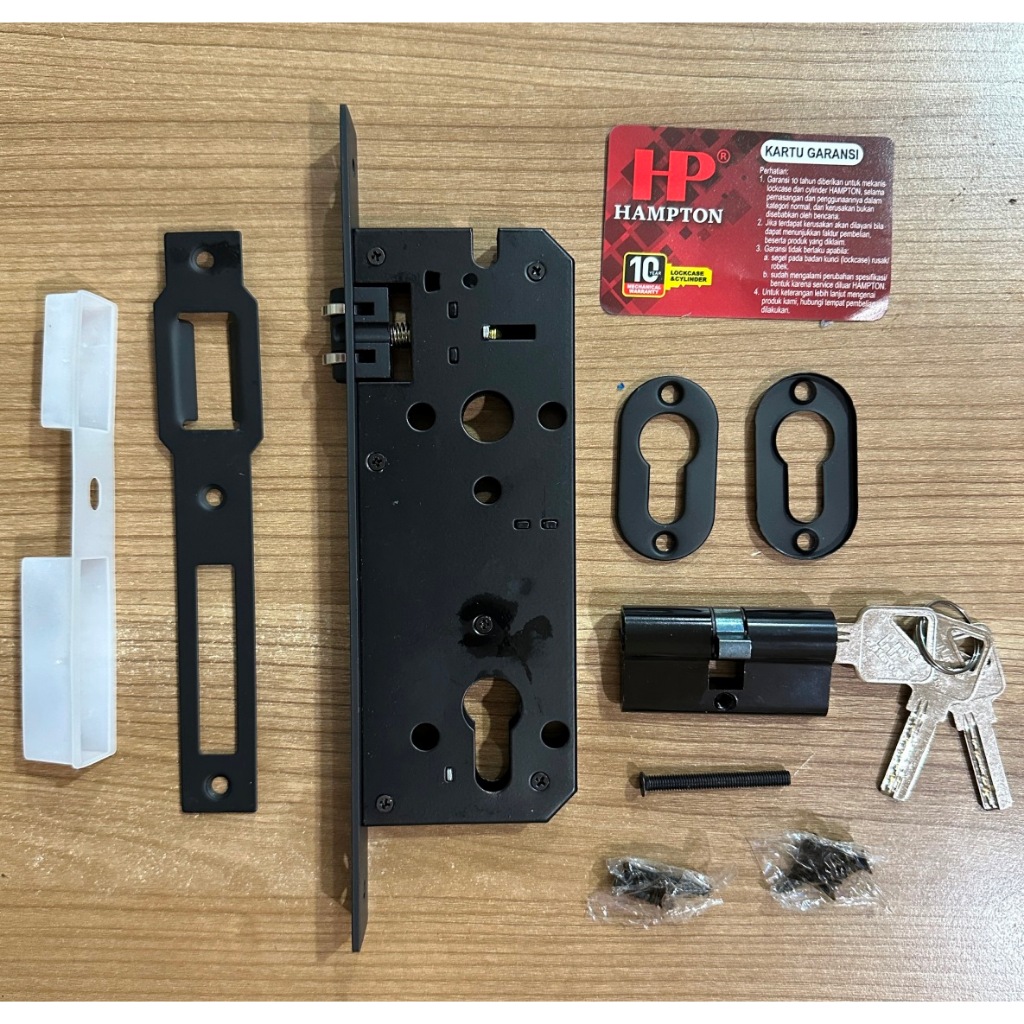 Mortise LOCK HAMPTON ECOSERIES MTS RL EC4085+DC60MM KK MATT Black Black ...
