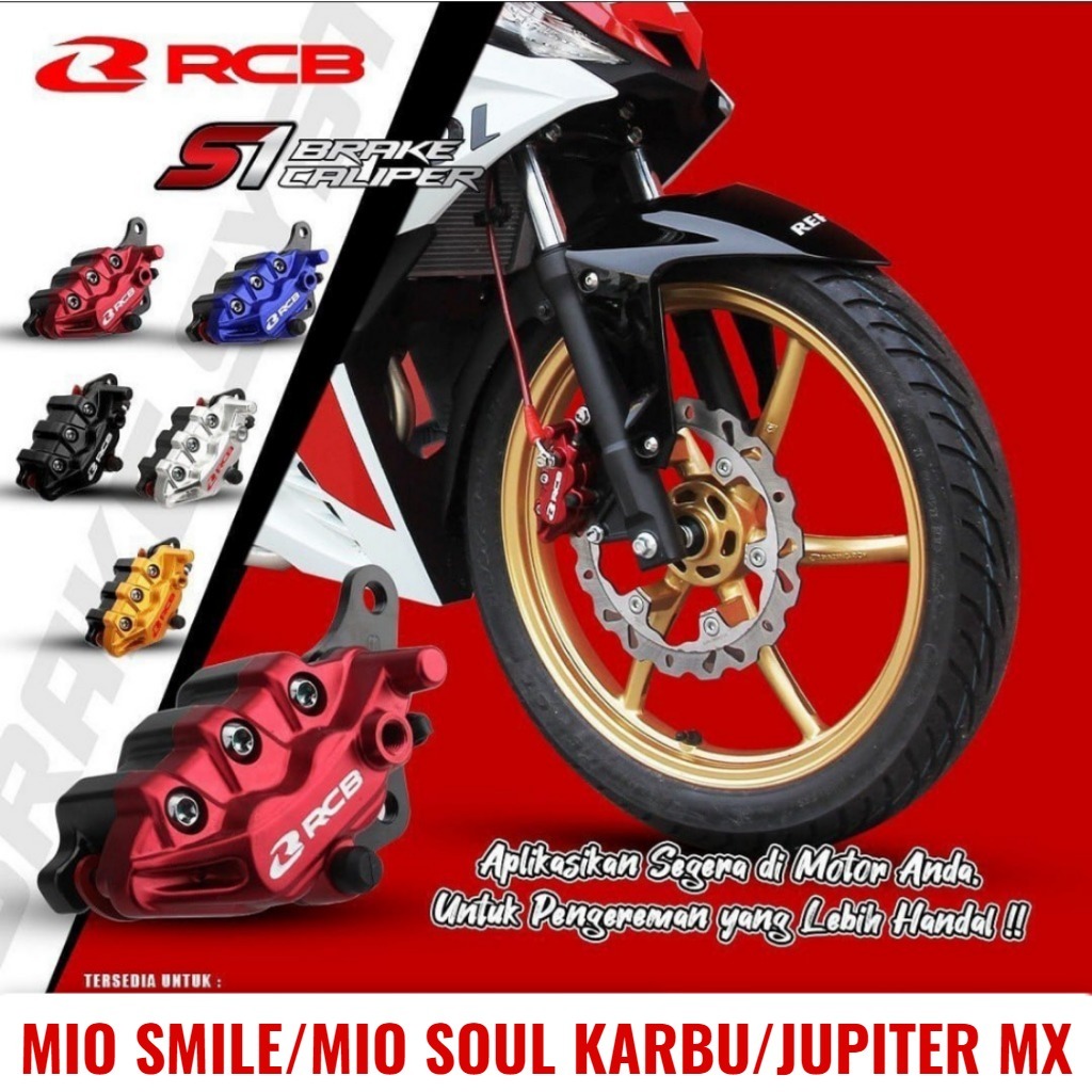 Front Disc Caliper RCB S1 SERIES MIO SPORTY/SOUL Carburetor/JUPITER MX ...