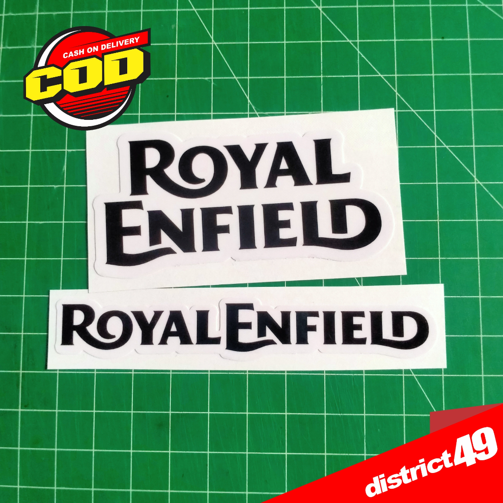 Royal ENFIELD Stickers - Waterproof Glossy Laminated Print Cut Stickers ...