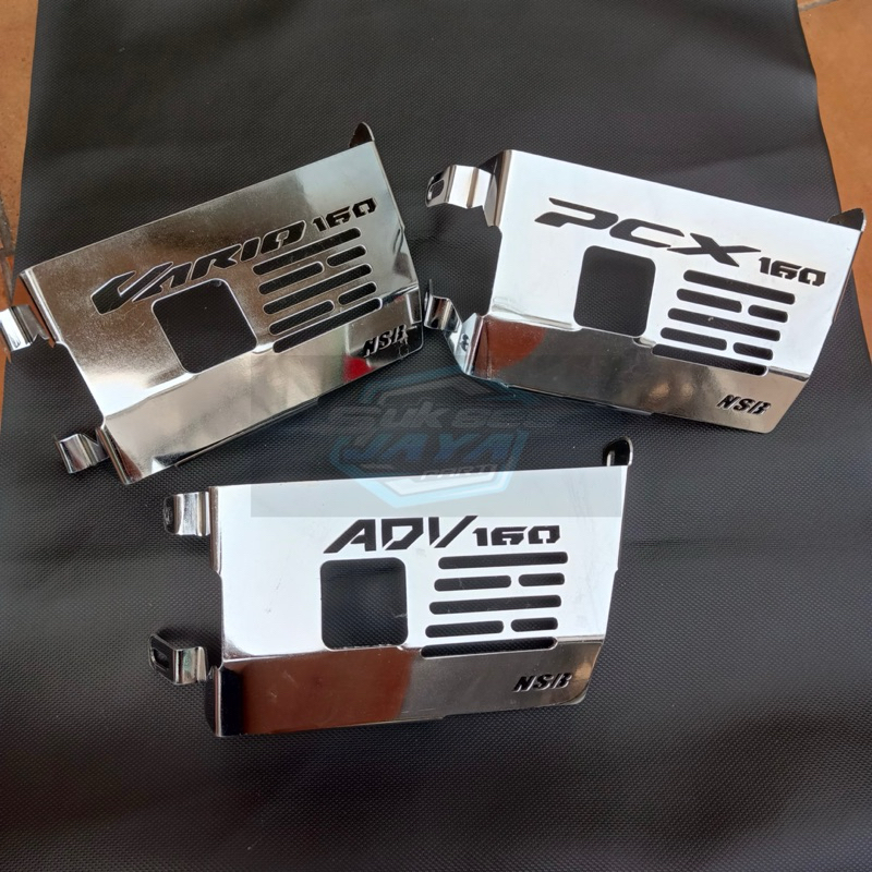 MESIN Engine Cover Chrome Engine Protector Stainless Material Pcx160 ...