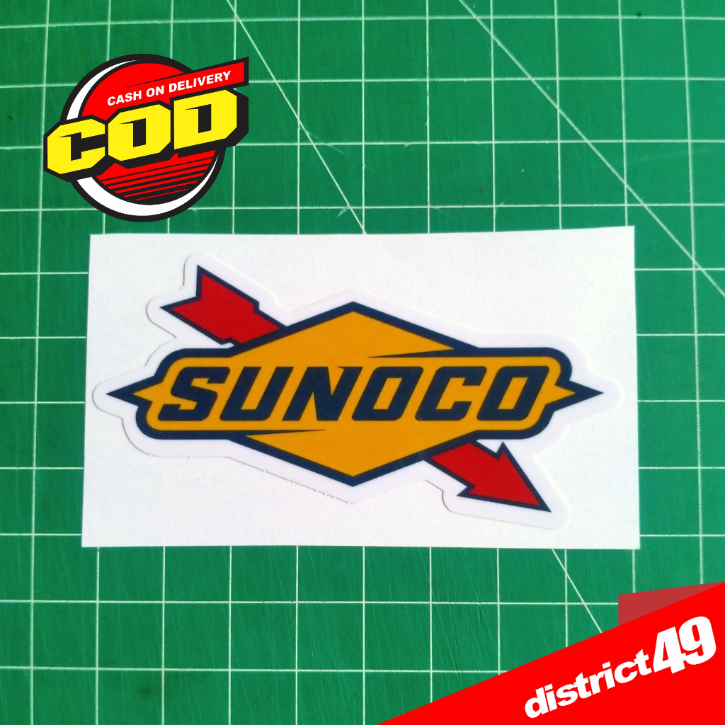Sunoco Sticker - Waterproof Glossy Laminate Print Cut Sticker - Car ...