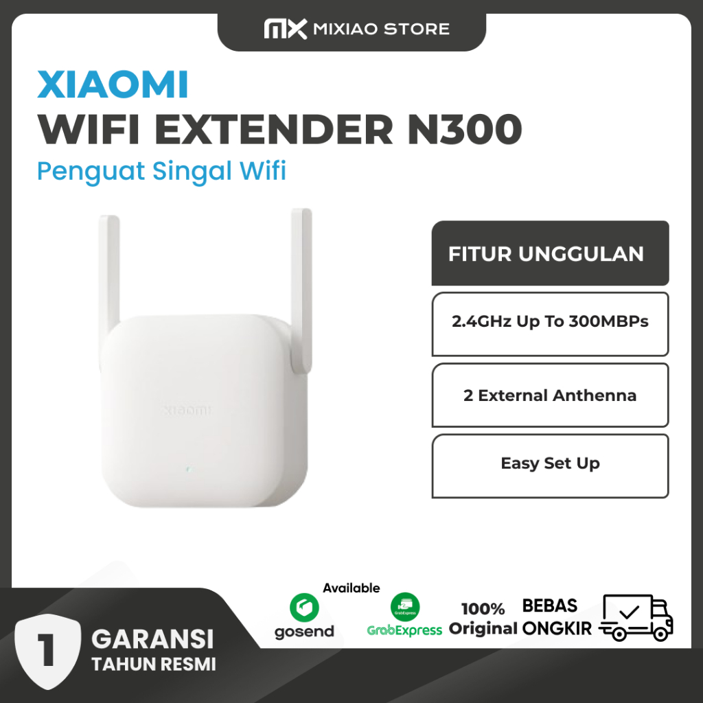 Xiaomi Mi Wifi Range Extender N300 Wifi Signal Booster 300Mbps | Shopee ...