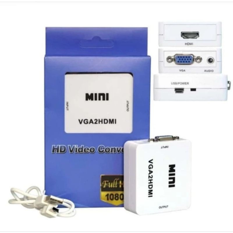 Converter VGA TO HDMI FULL HD1080P/VGA2HDMI FEMALE | Shopee Malaysia