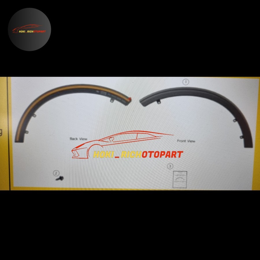 BodyKit Over Fender Front Rear Innova Venturer Facelift 2022-up ...