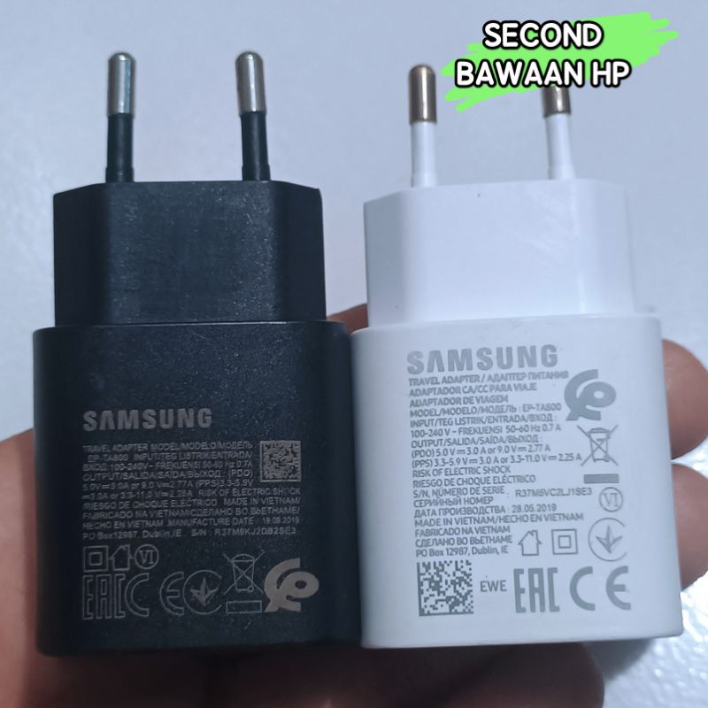 Samsung 25w SUPER FASTCHARGING C TO C Adapter 100% ORIGINAL A71/A72/S10/S20/A80/A52/ | Shopee ...