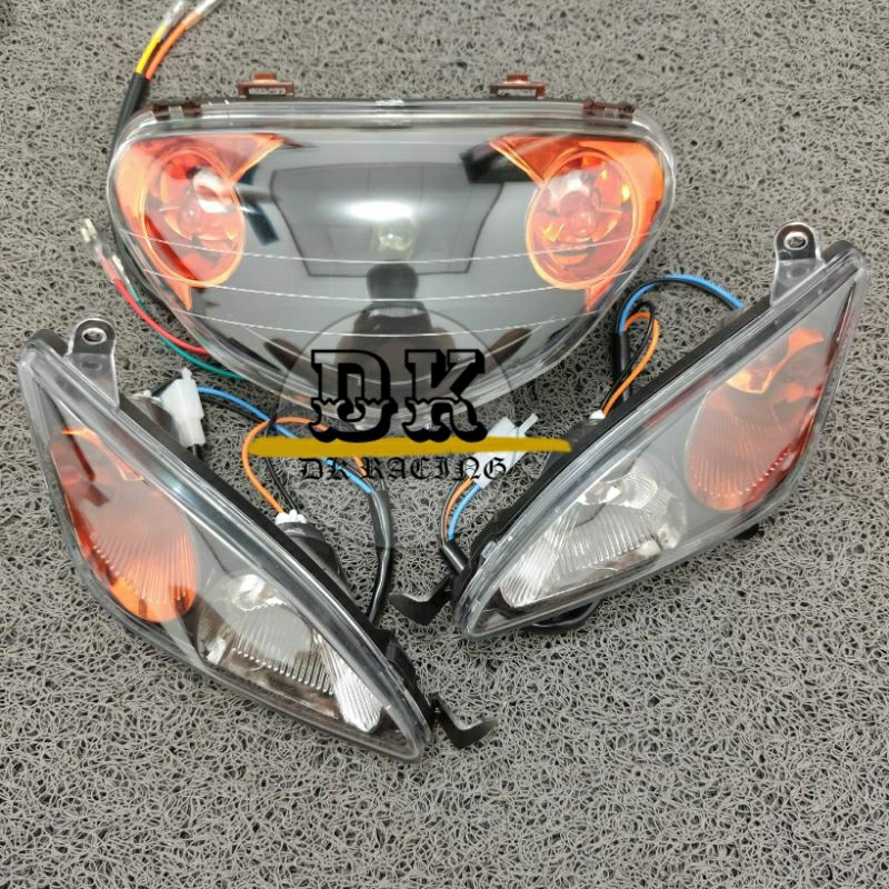 MATA Mio SPORTY FRONT AND Turn Signal REFLECTORS 1 COMPLETE SET MODEL 2 ...