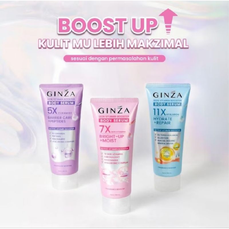 Ginza Skin Vitamin Booster Body Serum & Ginza Magic Color Lip Serum 4,5 ML | Shopee Malaysia