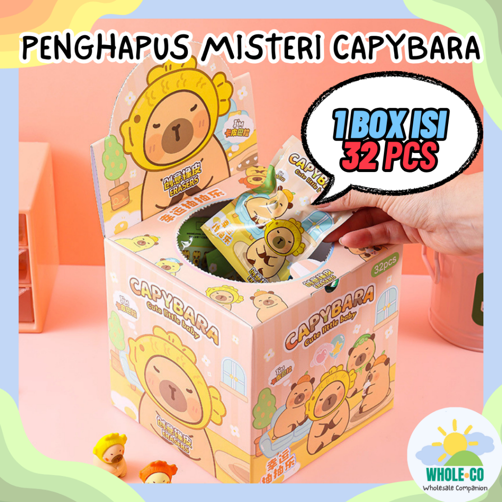 (1 Box Contains 32pcs) Mystery Eraser Premium Capybara Package ...