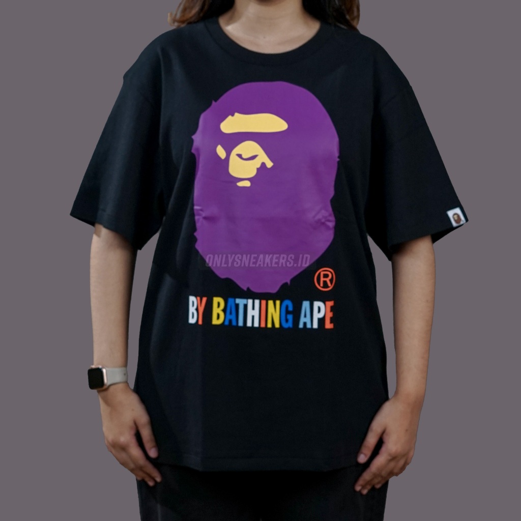 Bape COLORS BY BATHING APE BLACK TEE (100% AUTHENTIC) | Shopee Malaysia