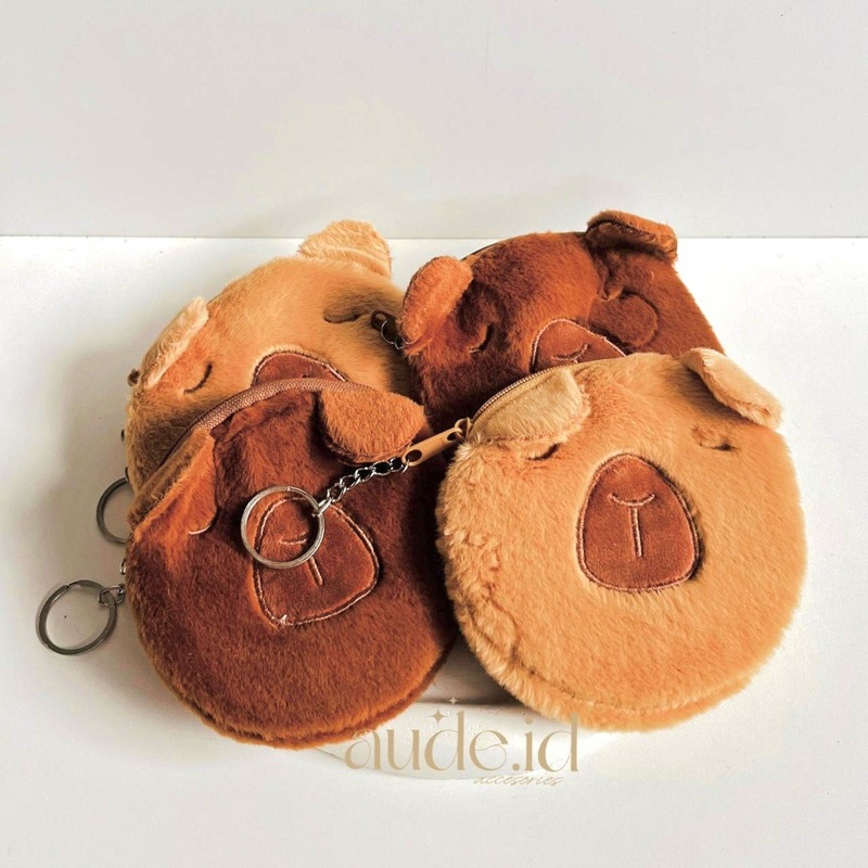 GANTUNGAN Aude - Pouch Capybara Keychain | Capybara Coin Purse ...