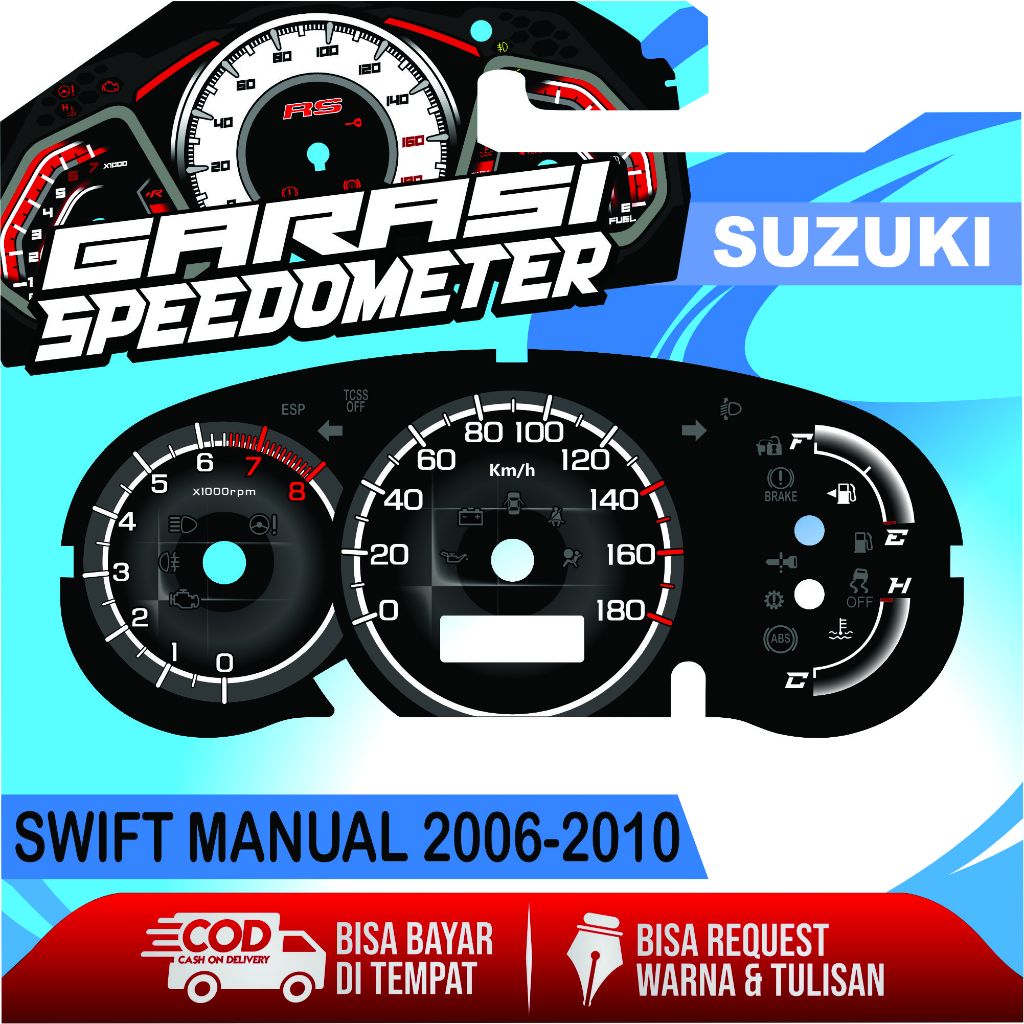 Suzuki SWIFT CUSTOM SPEEDOMETER BOARD 2006-2010 MANUAL AND MATIC ...