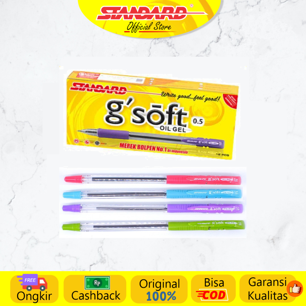 Standard - G'Soft Pen 0.5 (Stationery/Pen/Ballpoint/Pen) | Shopee Malaysia