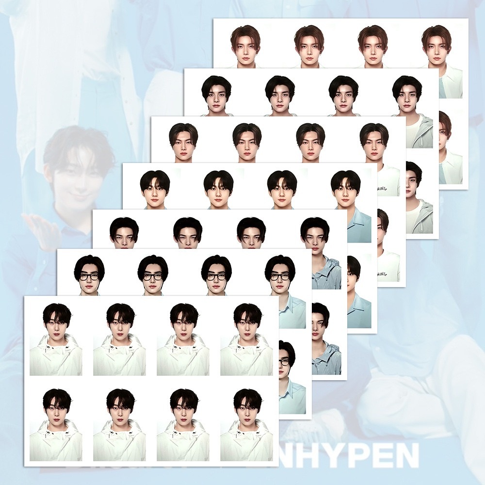 [kstuffind] (6) Enhypen ID PHOTO PICTURE MEMBER ENHYPEN ENGENE ID PHOTO ...