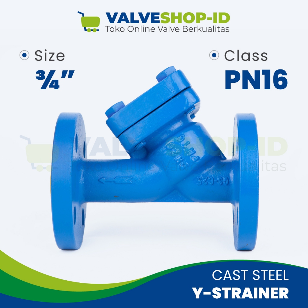 Y-strainer/y Strainer DN20 3/4" Inch PN16 Cast Steel GS-C25 | Shopee ...