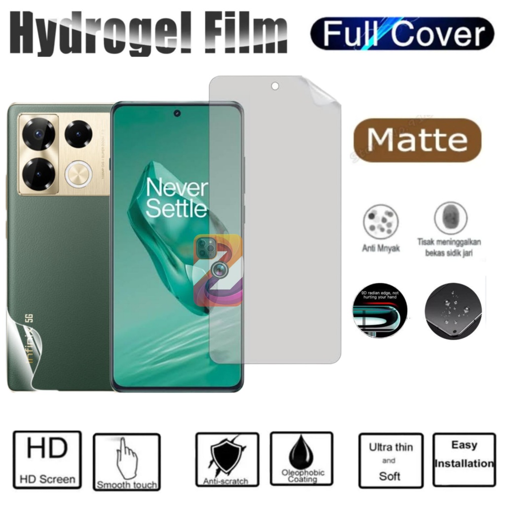 HP LAYAR Anti-scratch jelly Hydrogel matte glare Infinix Note 40s ...