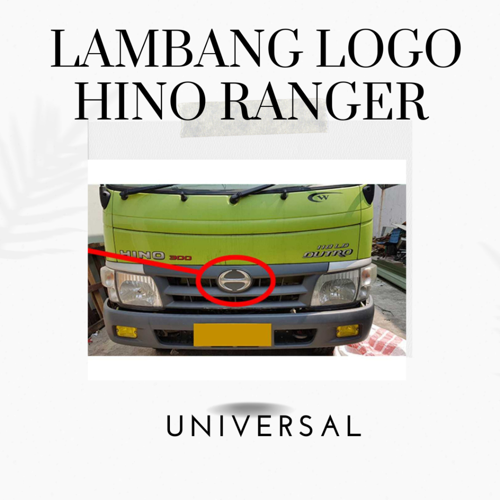 CHROME EMBLEM/ HINO RANGER/ HINO DUTRO LOGO SYMBOL | Shopee Malaysia