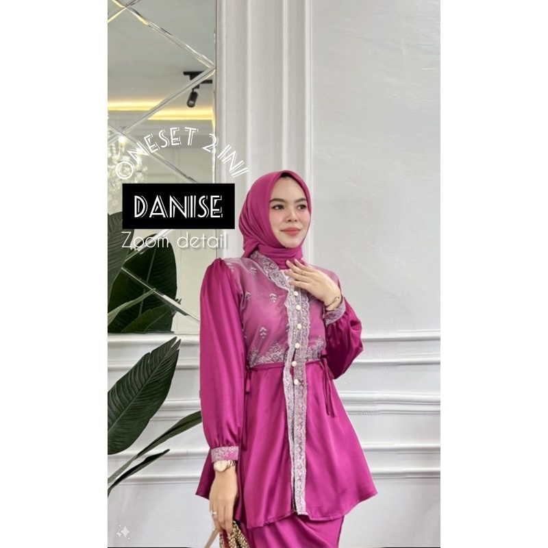 Danise modern kebaya Skirt Suit | Shopee Malaysia