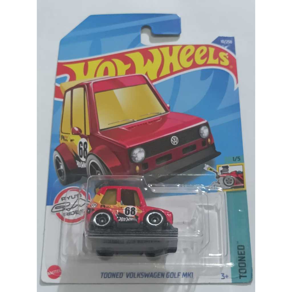 Hot Wheels - Tooned Volkswagen Golf MK1 Red Tooned Ryu's Rides | Shopee ...