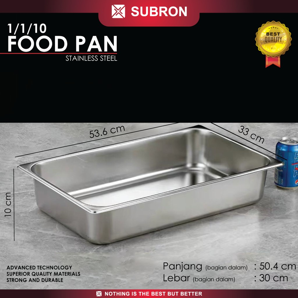 SUBRON Gastronom Food Pan 1/ 1/ 10 Depth 10cm BGN MBG Storage Container ...