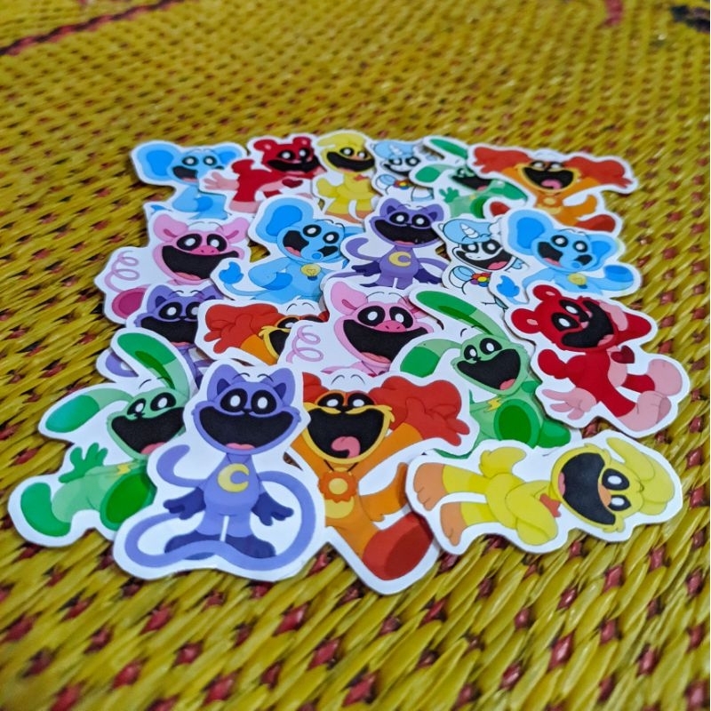 Poppy playtime smiling critters stickers, 60pcs | Shopee Malaysia