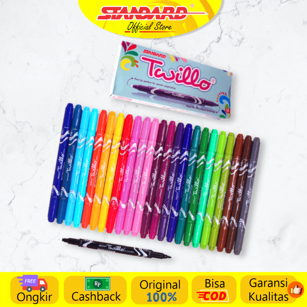 Standard - Twillo Dualtip Marker (Doubletip Marker) | Shopee Malaysia