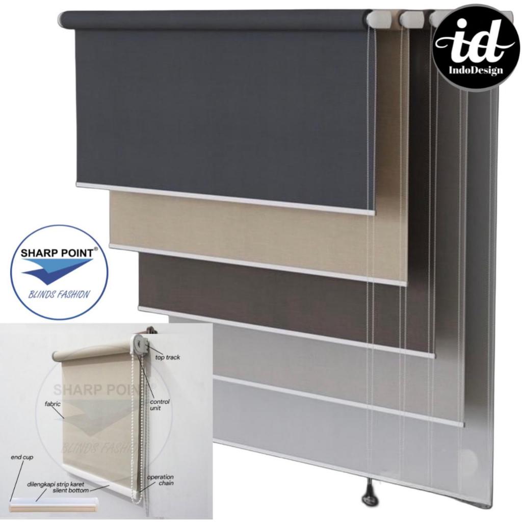 Sharp POINT - Roller Blinds / Roller Blinds / Window Curtains DIMOUT ...