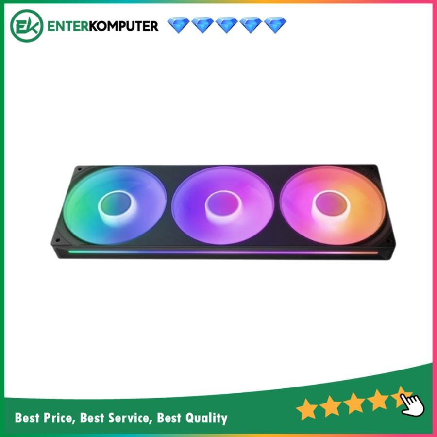 NZXT F360 RGB Core 360mm Single-Frame RGB Fan - Matte Black | Shopee ...