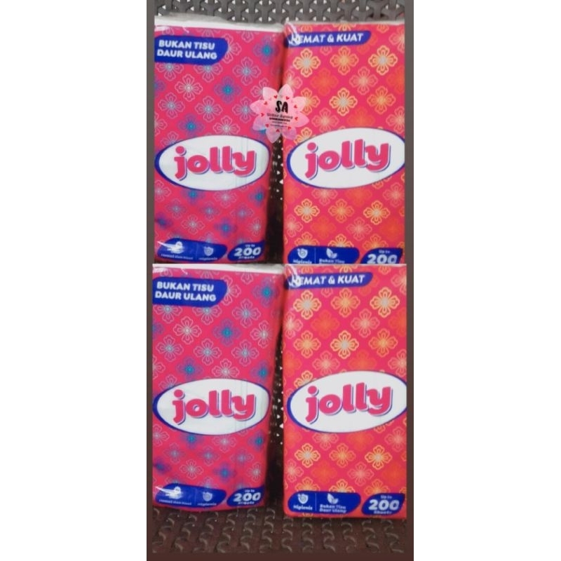 Jolly FACIAL Tissue 200sheet 2ply 4pack) | Shopee Malaysia