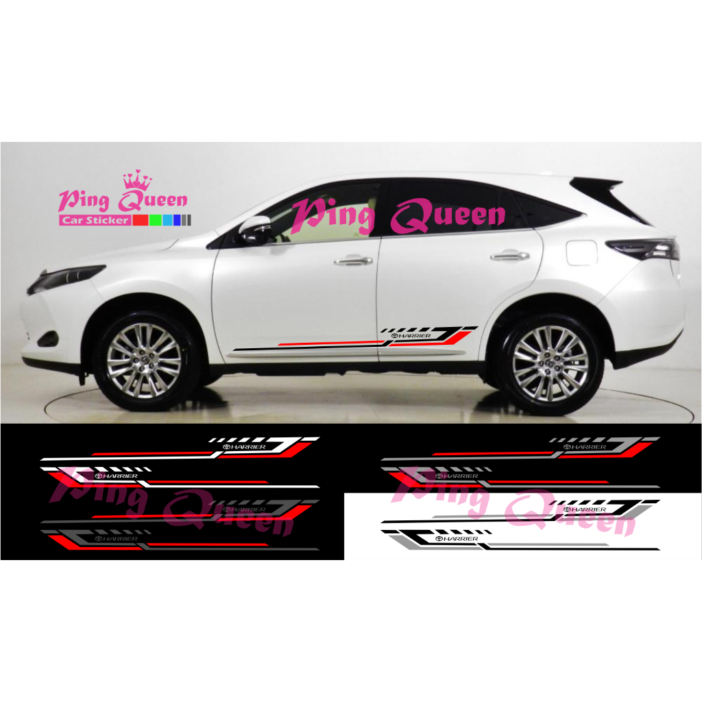 Toyota HARRIER CAR STICKER STRIPING HARRIER CAR VARIATIONS | Shopee ...