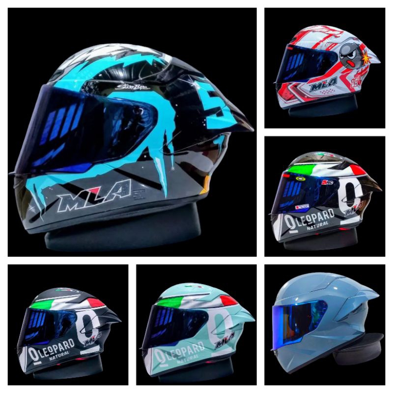 ORIGINAL CRYPTON mla helmet FULL FACE BLACK DOFF mla helmet | Shopee ...