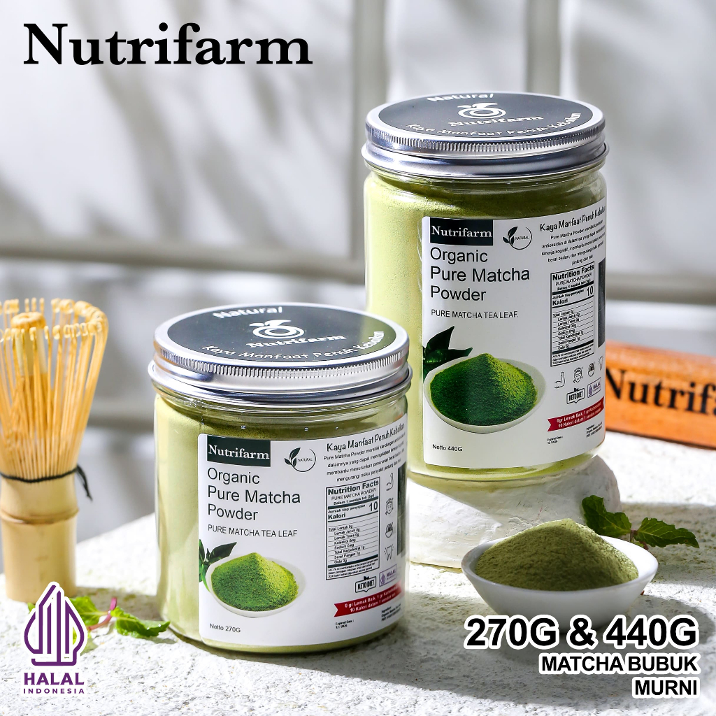Nutrifarm MATCHA POWDER PURE PREMIUM DRINK 440 GR | Shopee Malaysia