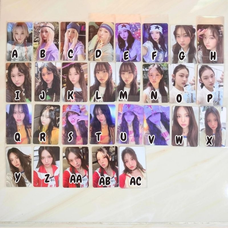 New Jeans Pc Official Photocard Hanni Haerin Minji Hyein Danielle get ...