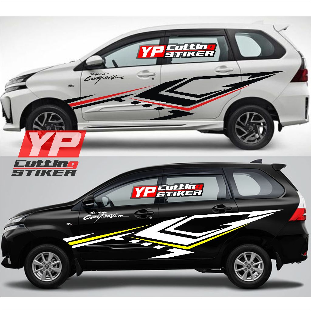 New toyota avanza car stickers cutting stickers list of color variants ...