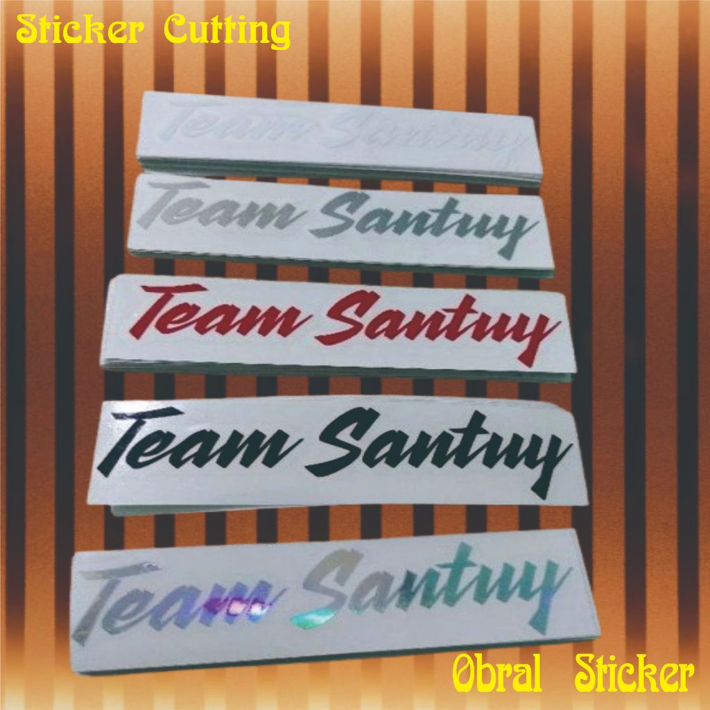 Cutting team Stickers/Cool Stickers/cutting Stickers Size 10cm x 3cm ...